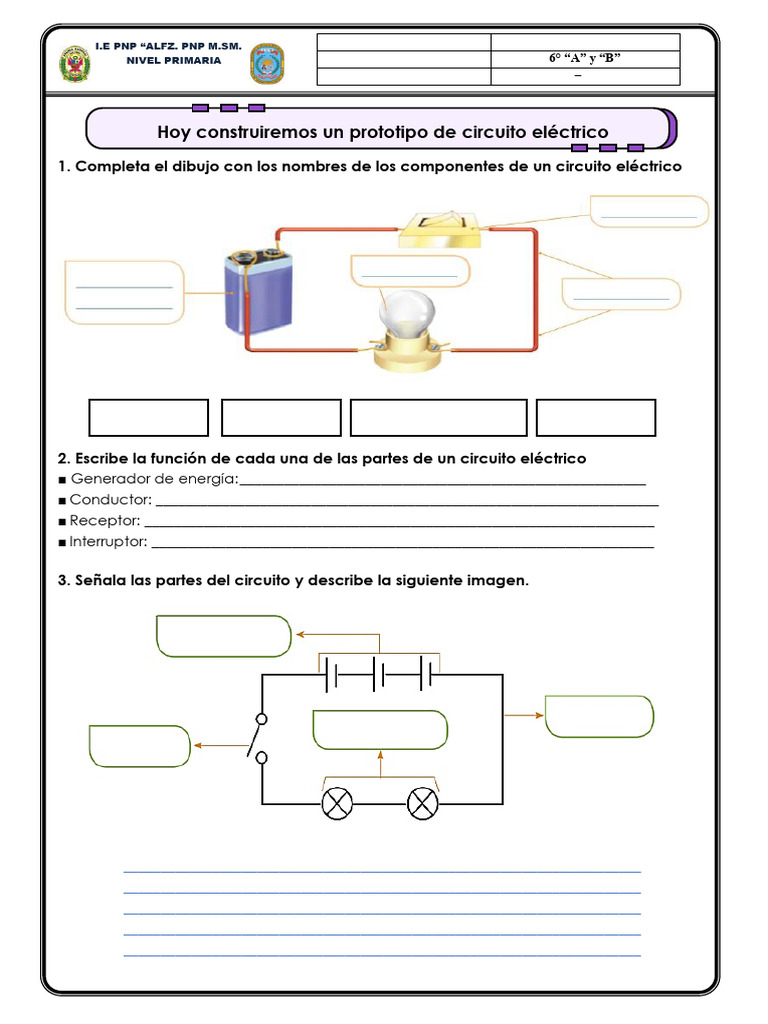 ANEXO CYT Prototipo Circuito Eléctrico - Fólder | PDF | Red eléctrica ...