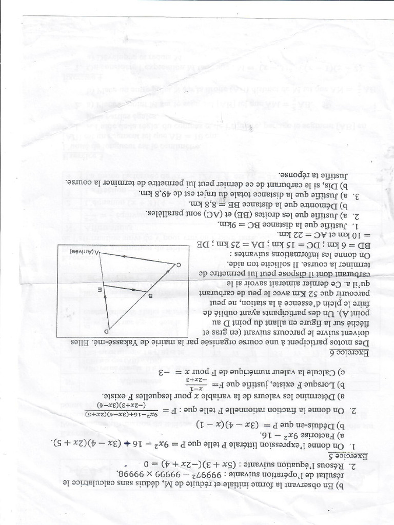 Dst de Maths 1 Verso | PDF
