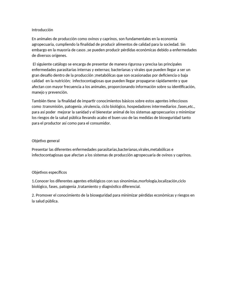 Enfermedades en Ovinos y Caprinos: Guía Completa | PDF