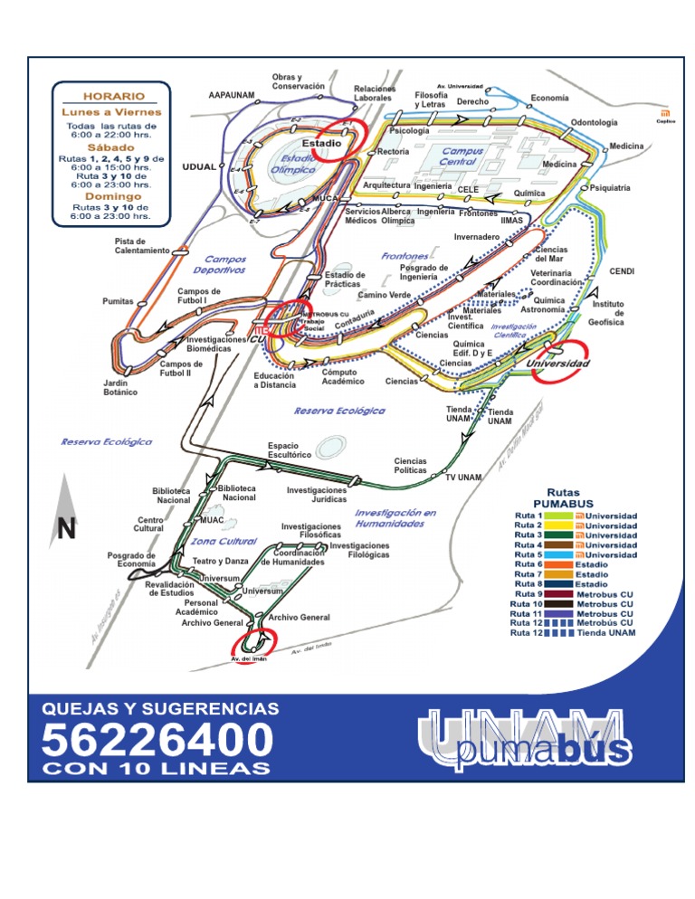 Mapa Rutas Puma Bus | PDF