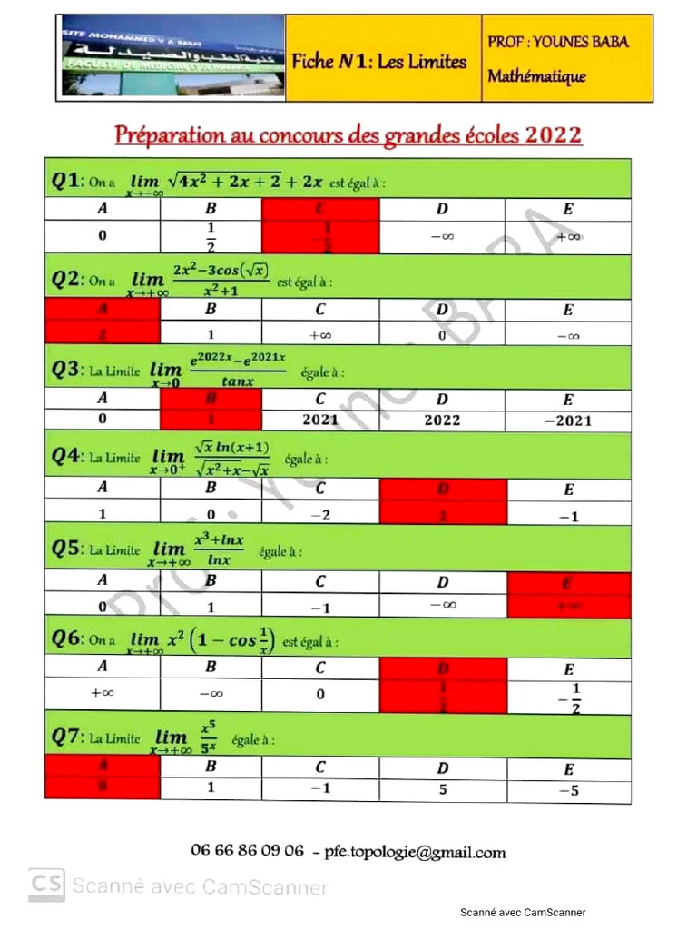 Math Correction | PDF