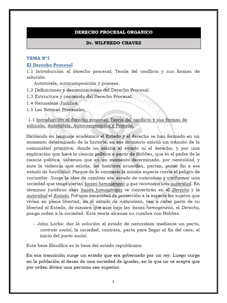 Introducción al Derecho Procesal | PDF | Jurisdicción | Ley procesal