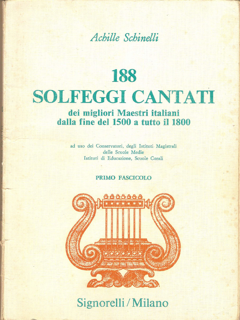 Schinelli Cantati 1 Vol.0001 | PDF