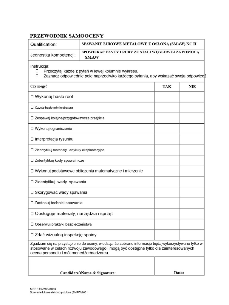 Sag - Smaw NC Ii | PDF