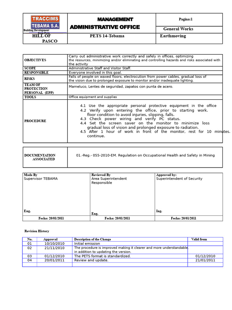 Pets 14 - Administrative Management Office - Huaron | PDF | Personal ...