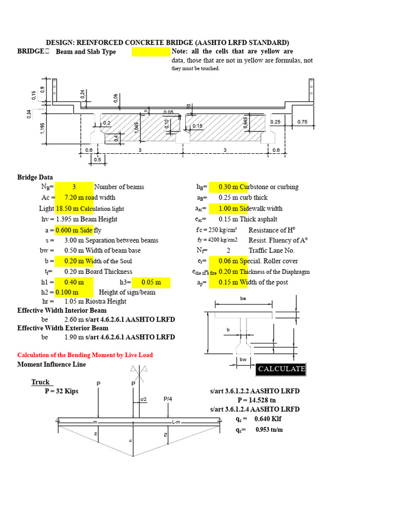 Calculation of Beam Type Bridge - 2nd Partial | PDF | Strength Of Materials | Bridge