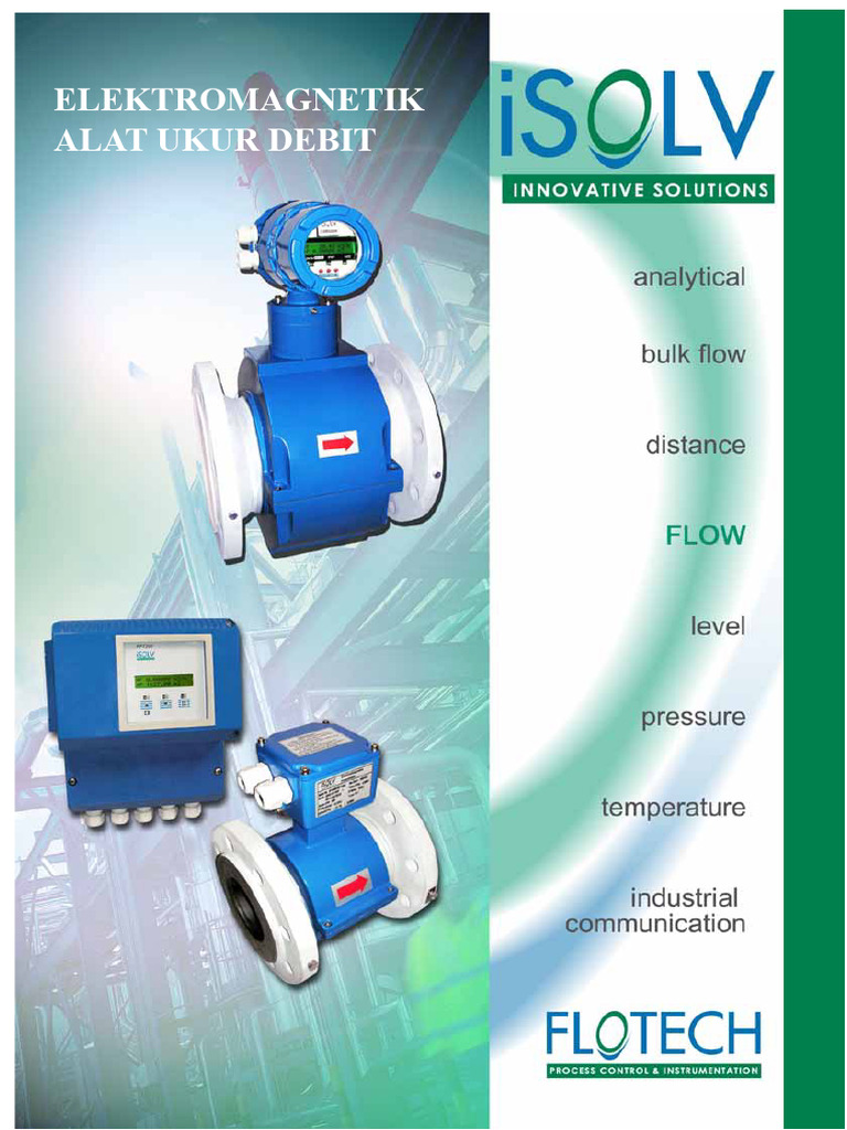 Alat Ukur Aliran Elektromagnetik iSOLV | PDF