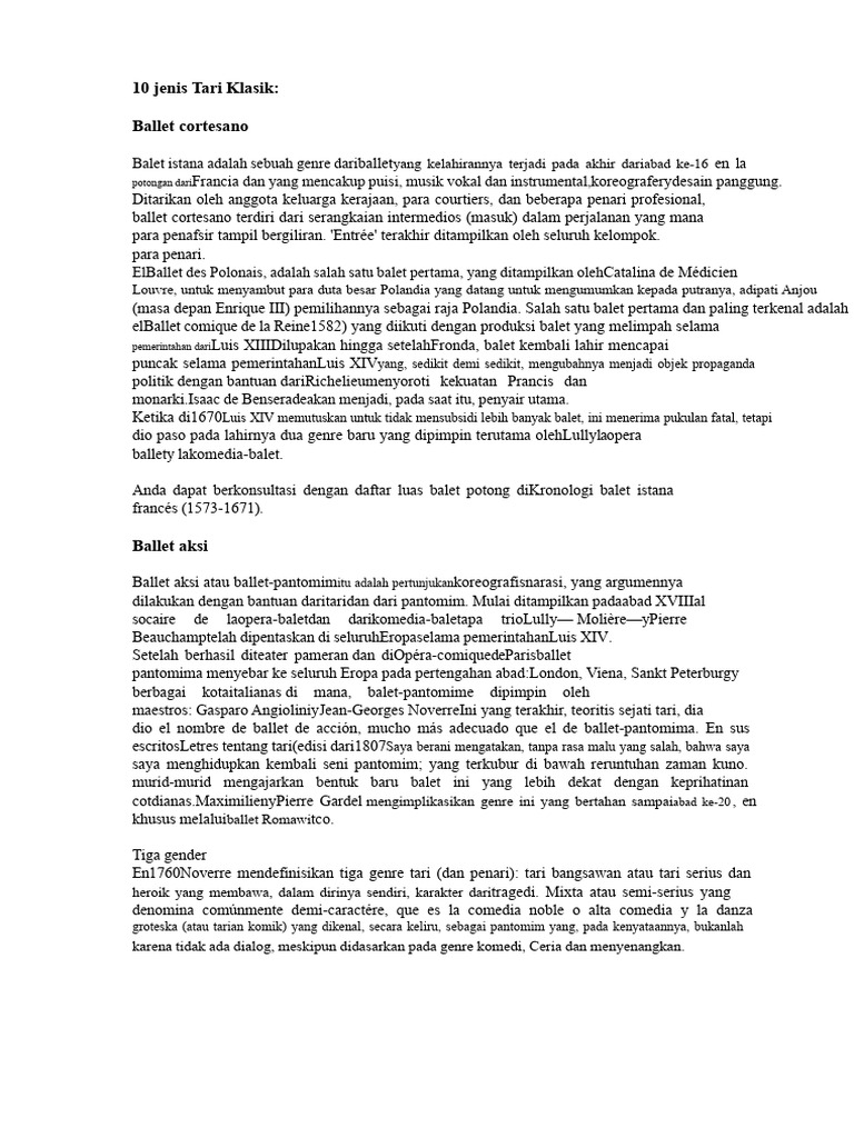 10-jenis-Tarian-Klasik | PDF