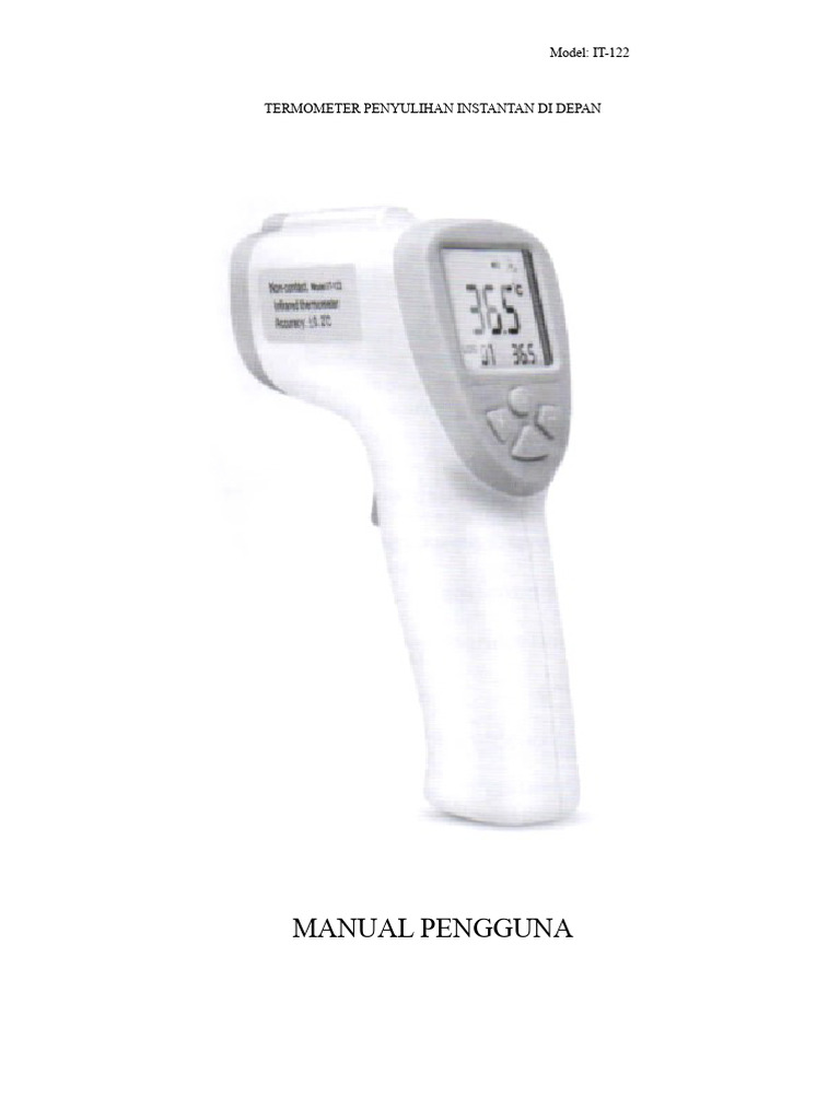 Panduan Penggunaan Termometer IT-122 | PDF