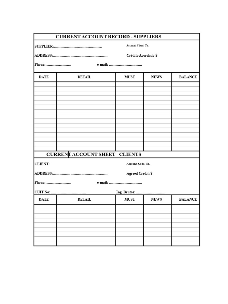 Current Account Statement | PDF