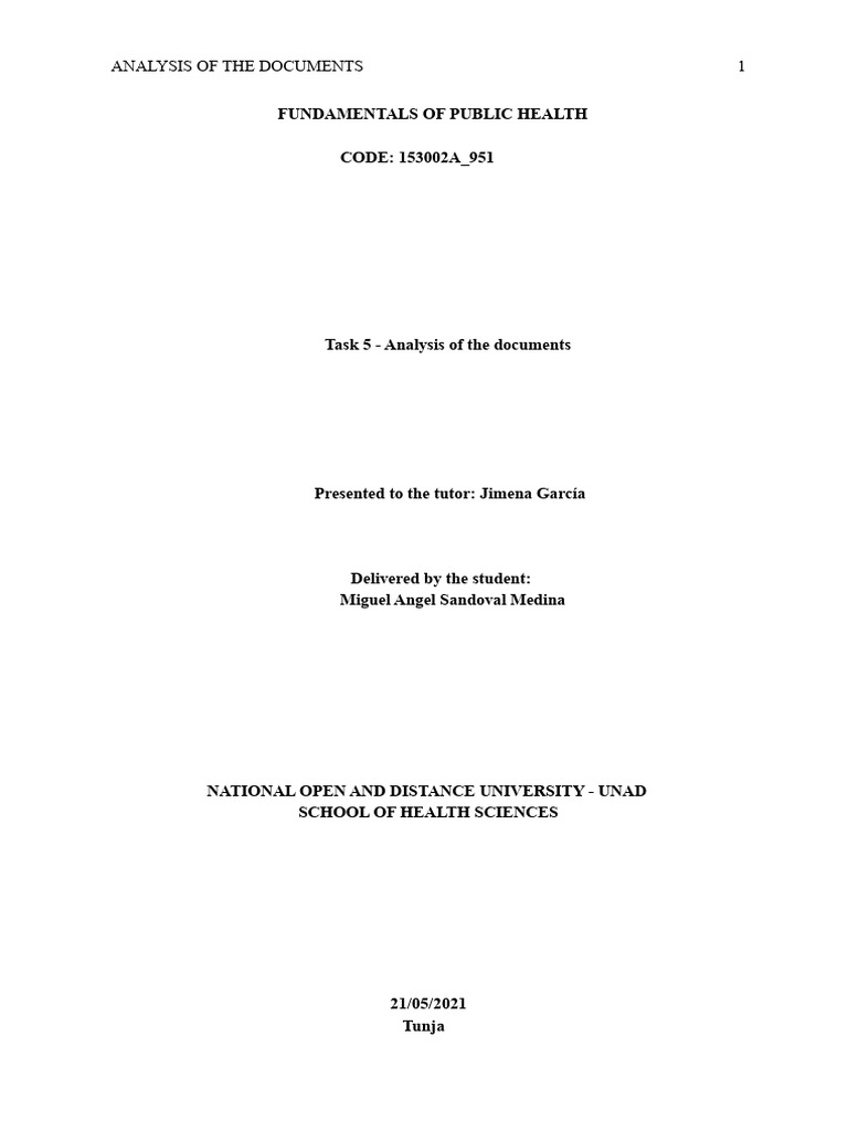(153002a - 951) Task 5 Analysis of Knowledge Miguel Sandoval | PDF ...