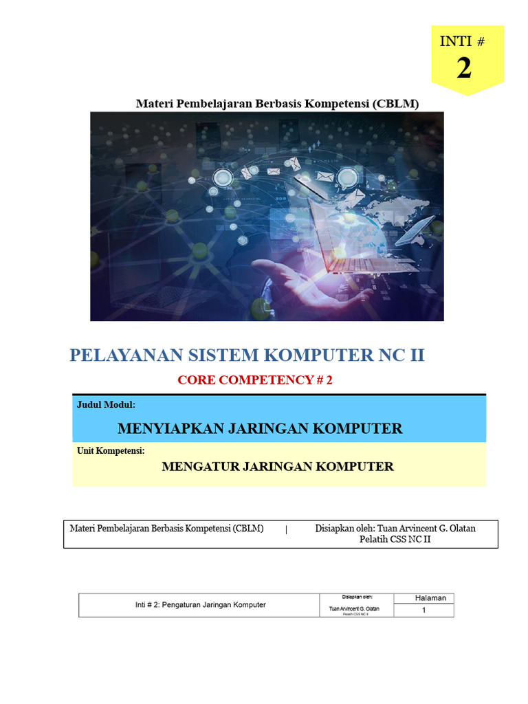 Core 2 CBLM Menyiapkan Jaringan Komputer | PDF