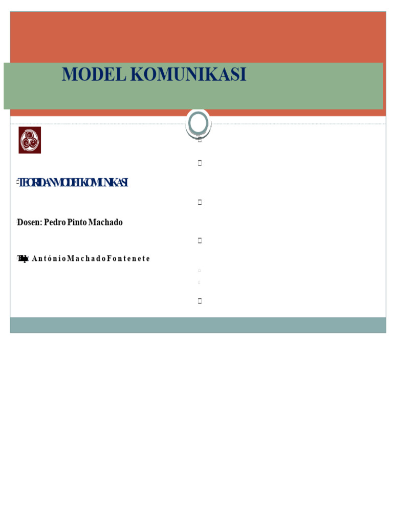 Model Komunikasi | PDF