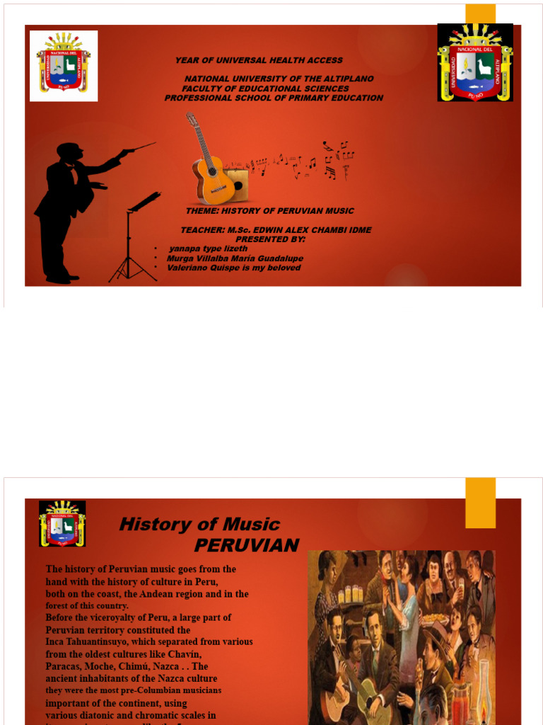 History of Peruvian Music Overview | PDF | Peru | Sound