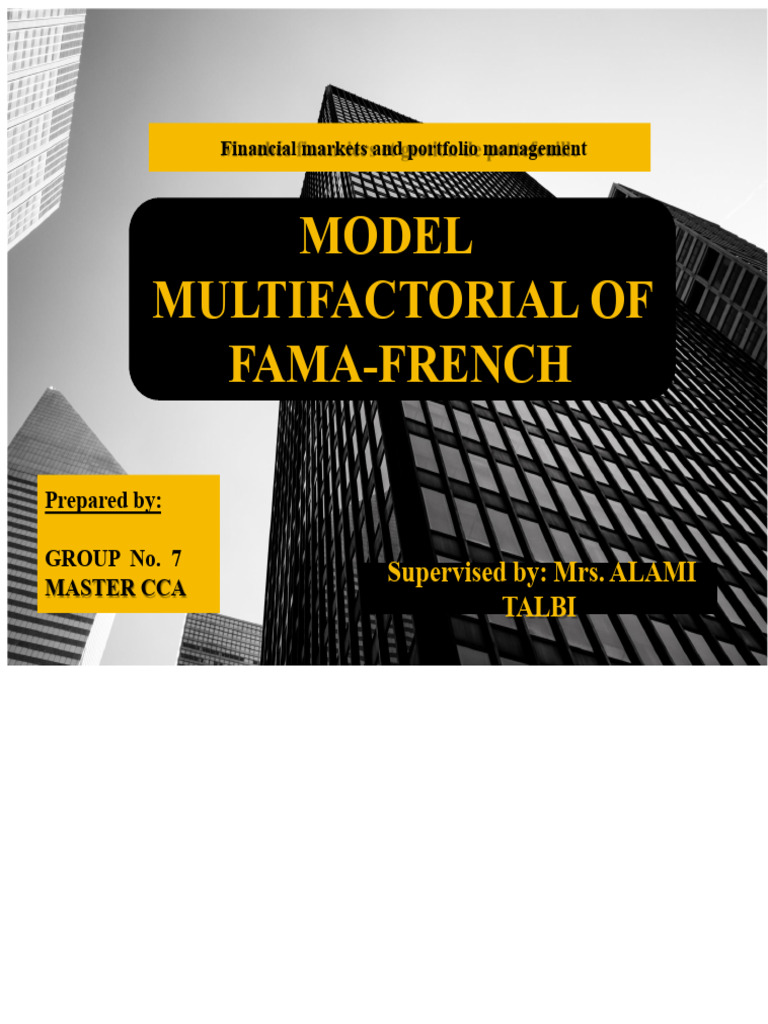 Fama French | PDF | Capital Asset Pricing Model | Private Sector