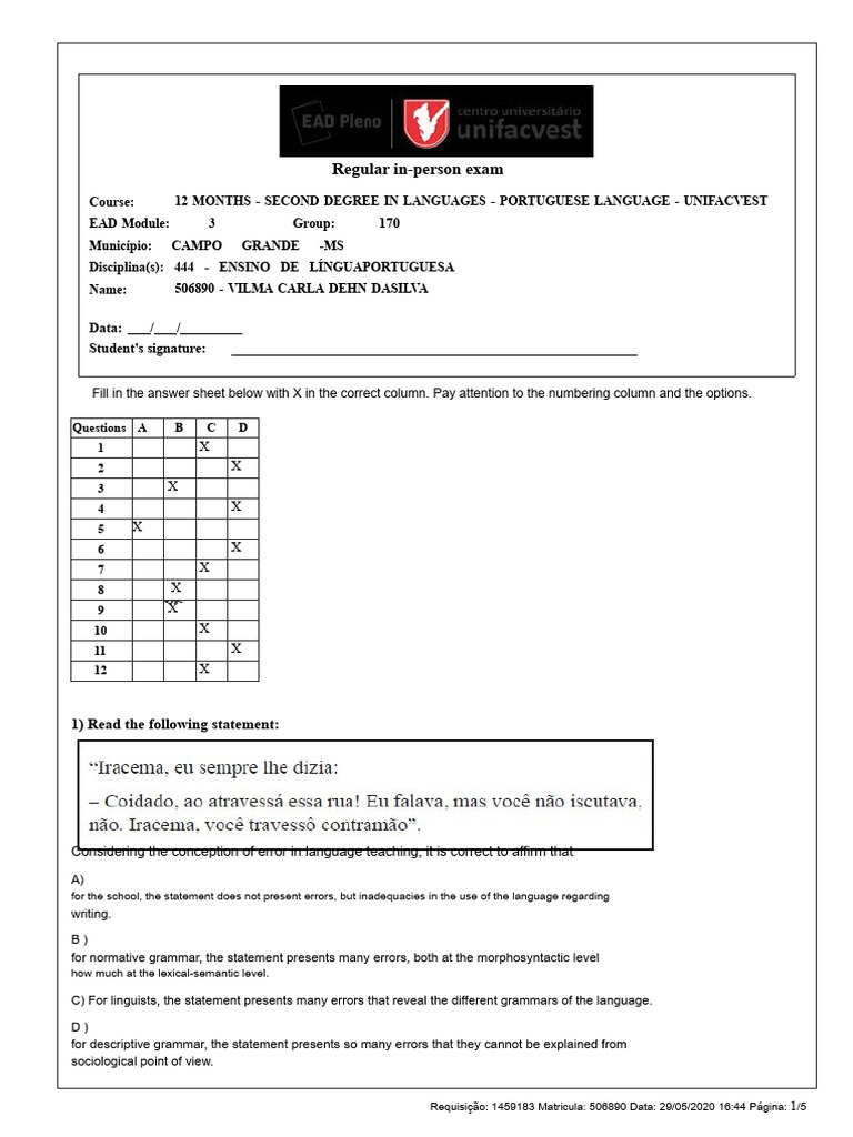 Teaching of Portuguese Language | PDF | Linguistics | Grammar