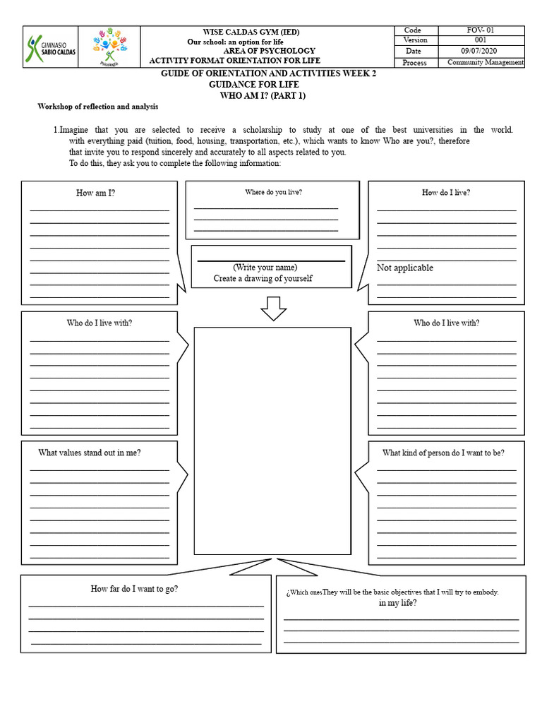 Orientation Workshop Week 2 - July 21. | PDF | Identity (Social Science ...