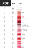 J&P Coats Embroidery Floss Color Chart | PDF | Visual Perception ...