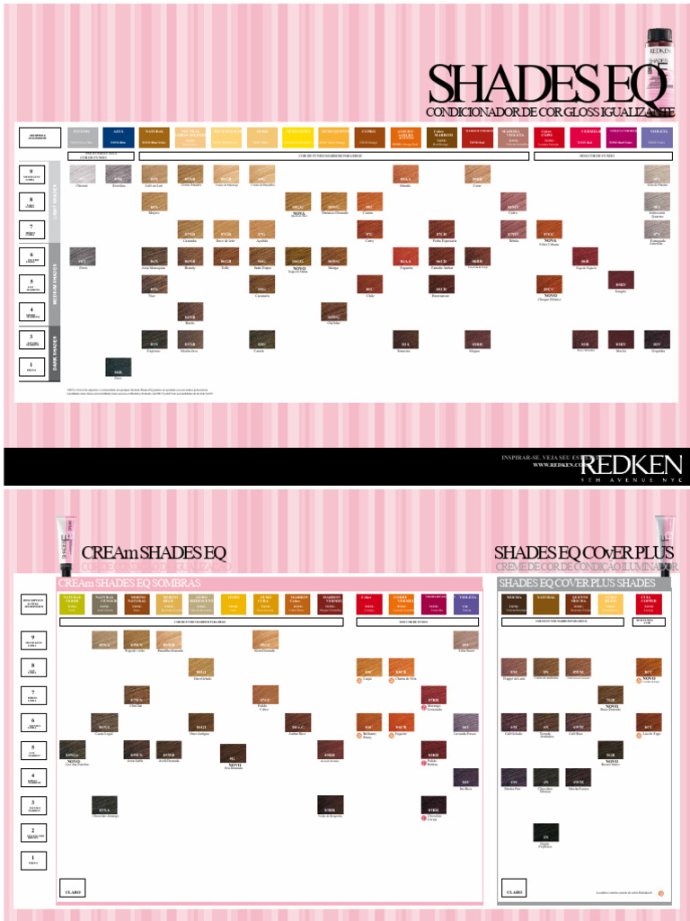 Redken SEQ Gráfico de Cores-1 PDF | PDF | Cor | Percepção visual