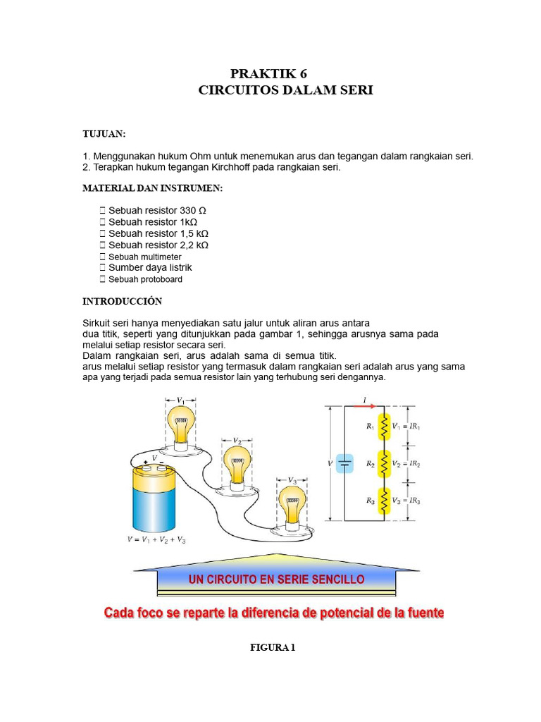 Latihan 6 sirkuit listrik 1 | PDF