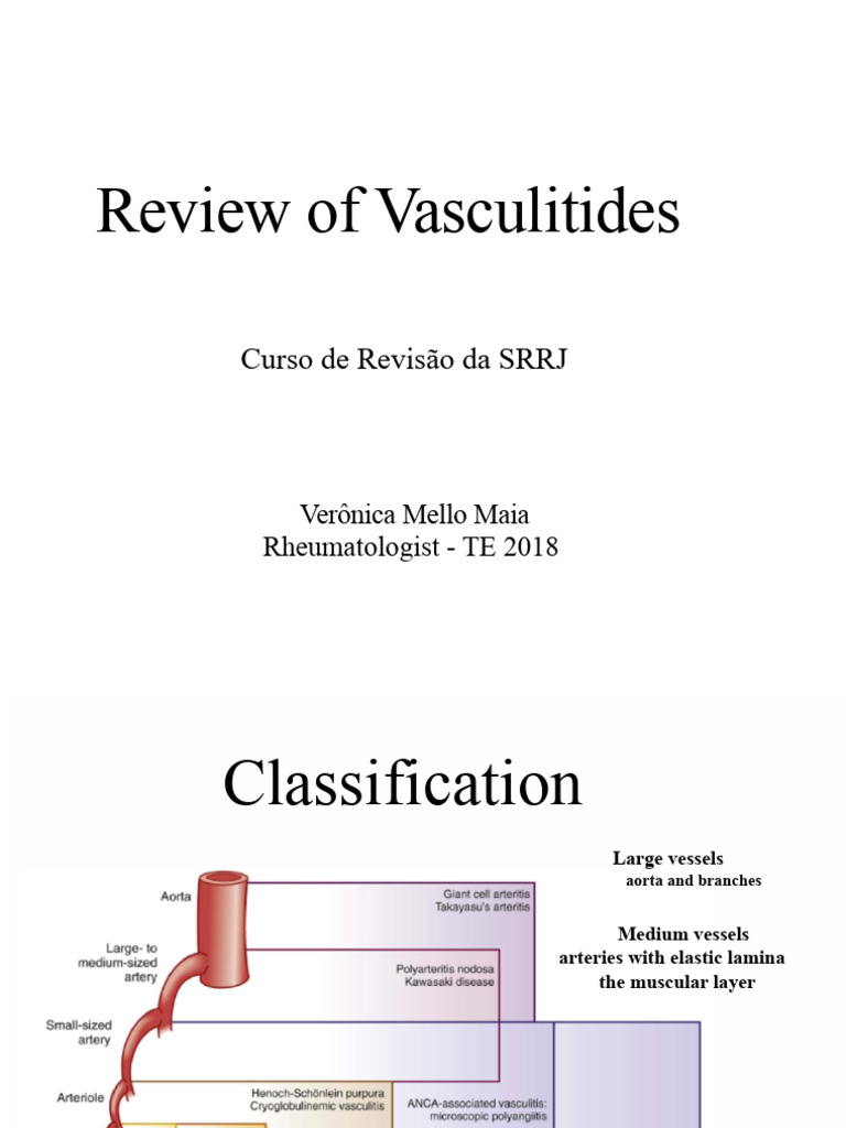 Vasculitis Classification and Overview | PDF | Angiology | Immunology