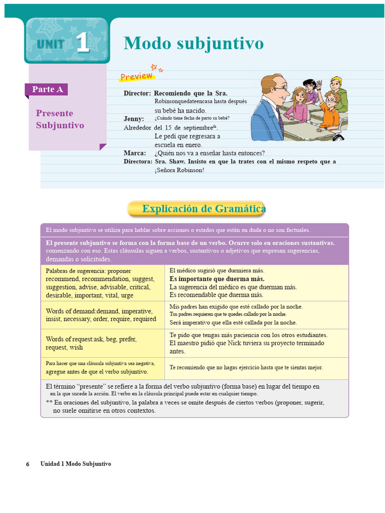 Uso del Modo Subjuntivo en Español | PDF | Verbo | Conjugación gramatical