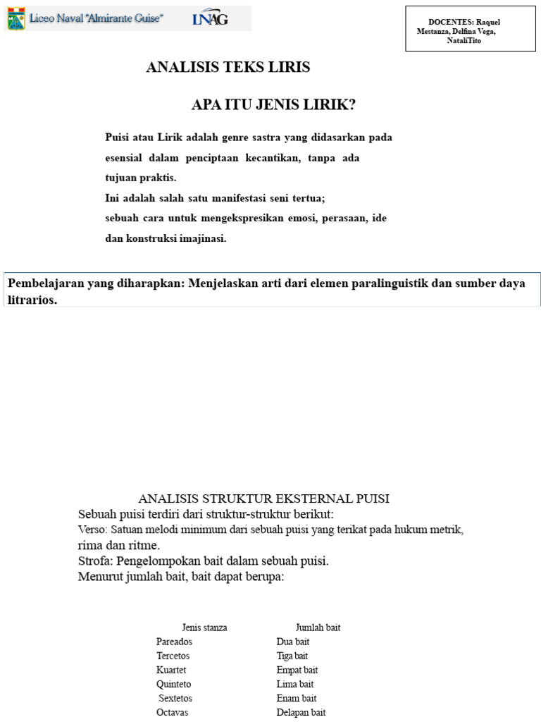Analisis Struktur dan Metrik Puisi | PDF
