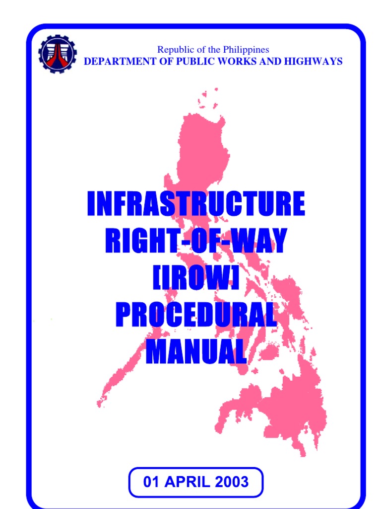 IROW Manual for DPWH Professionals | PDF | Environmental Impact ...