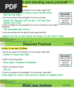 AQA Physics GCSE: Waves Practical Guide | PDF | Waves | Frequency