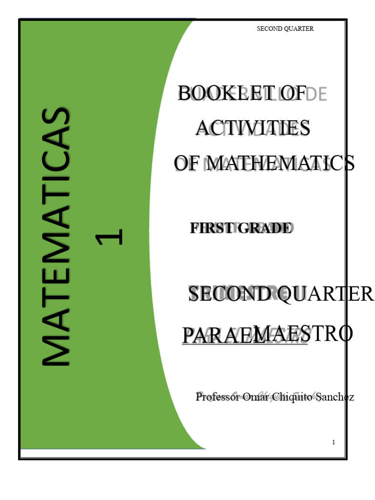 1st 2nd Teacher - Mathematics Activity Workbook - 1 | PDF | Discrete ...