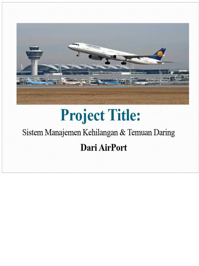 Sistem Manajemen Barang Hilang Bandara | PDF