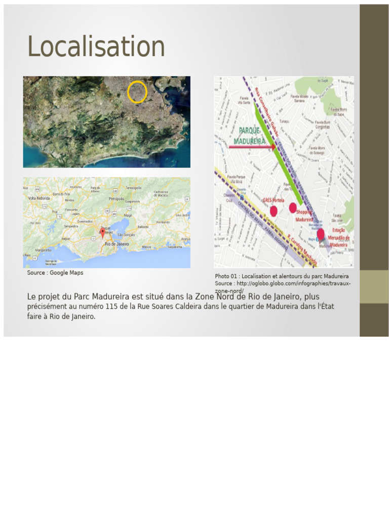 Parc Madureira : Localisation et caractéristiques | PDF | Environnement ...