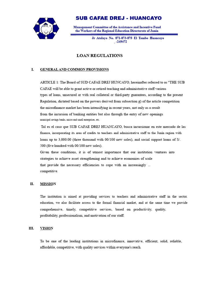 Work Plan for the Credit Area 2 | PDF | Loans | Swot Analysis