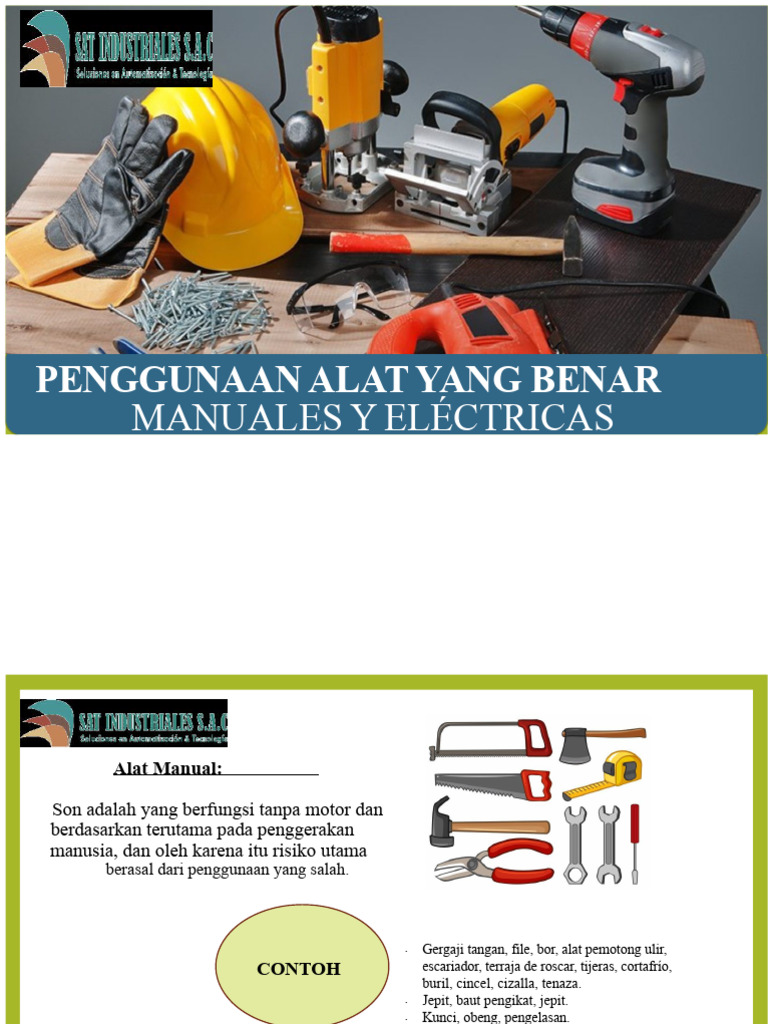 Panduan Aman Penggunaan Alat Manual dan Listrik | PDF