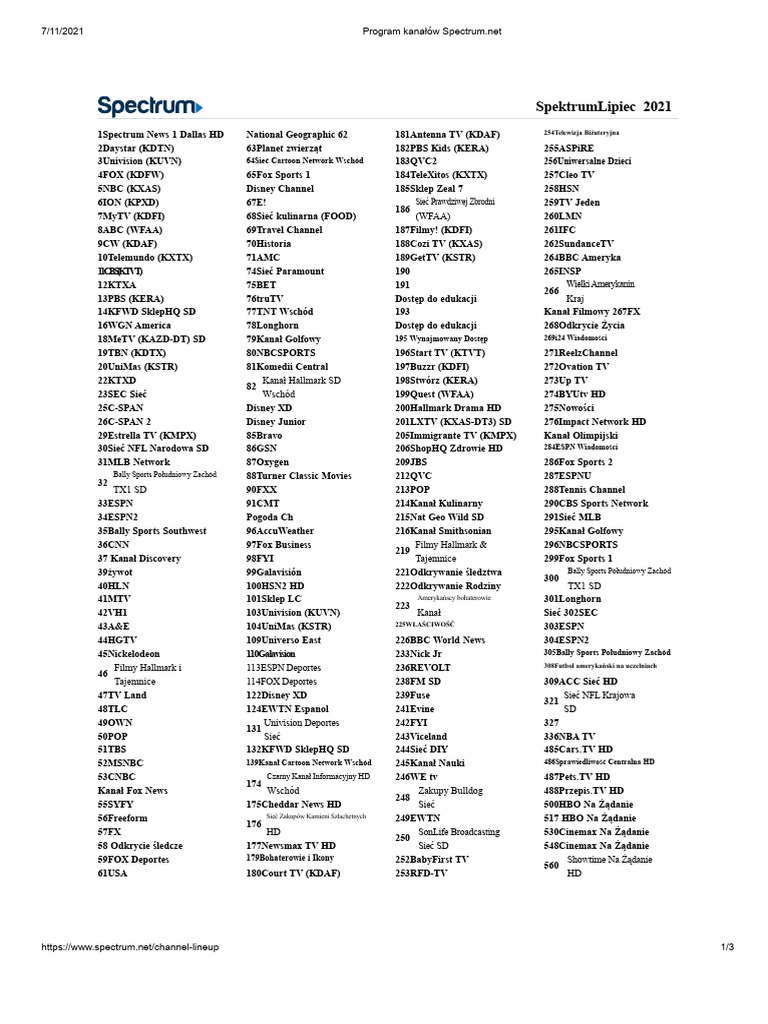 Program Telewizyjny | PDF