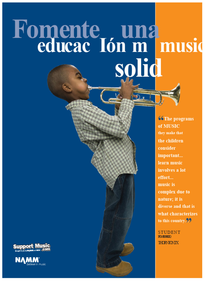 SEM1 - Promote A Solid Music Education - NAMM | PDF | Critical Thinking ...