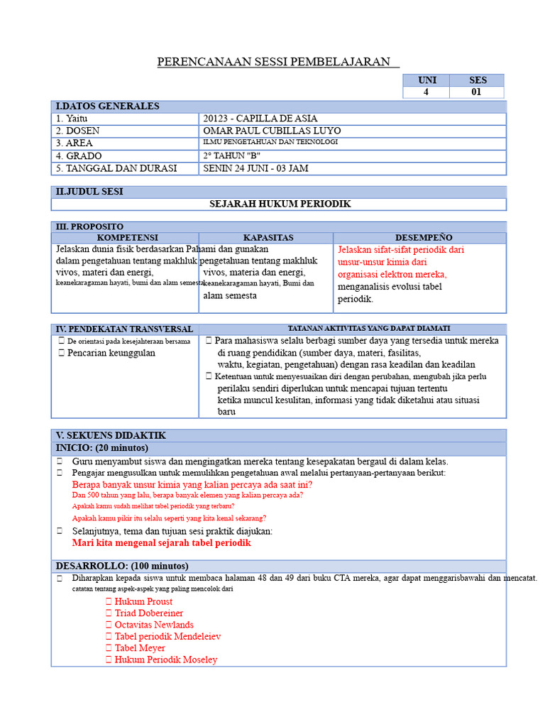 SESI TABEL PERIODIK | PDF