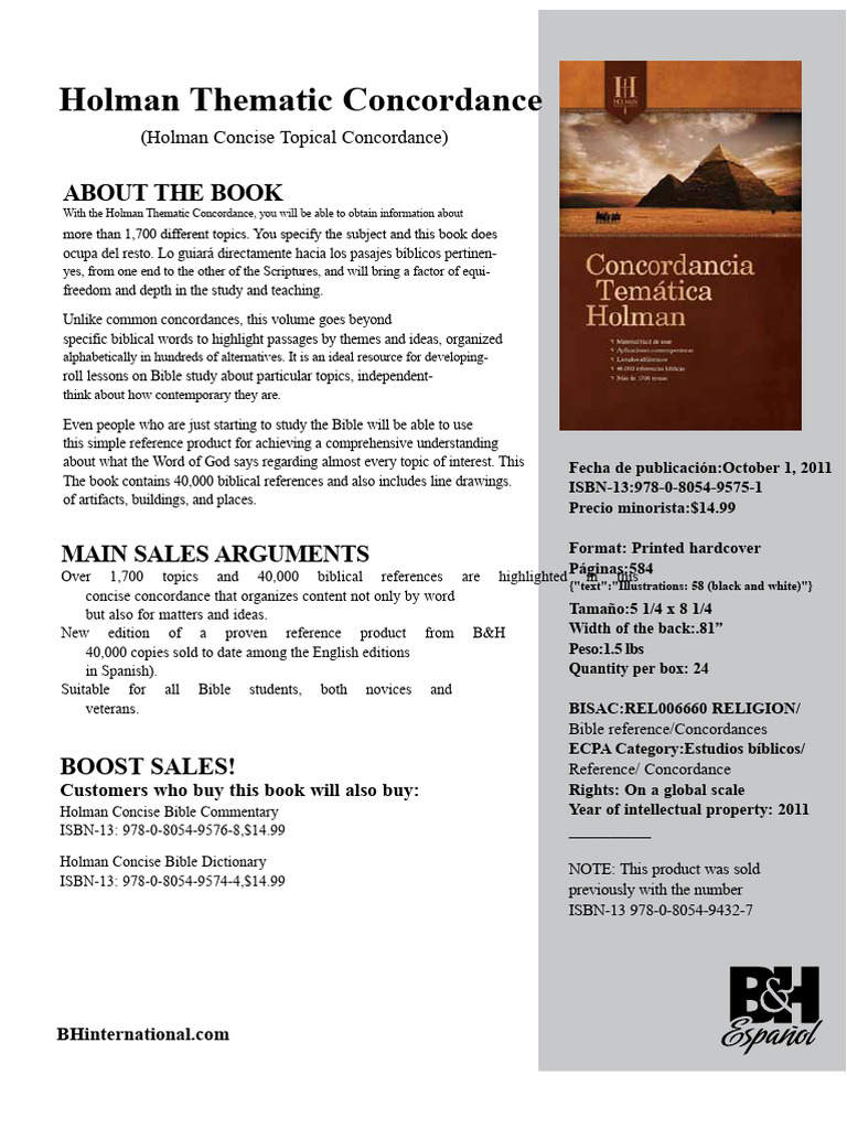 Holman Thematic Concordance - Eng PDF | PDF | Bible | Books