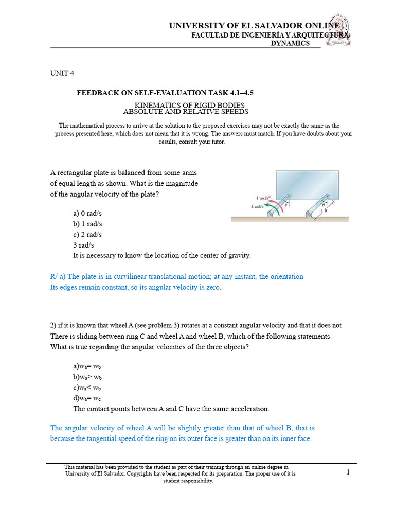 Kinematics of Rigid Bodies | PDF | Kinematics | Velocity