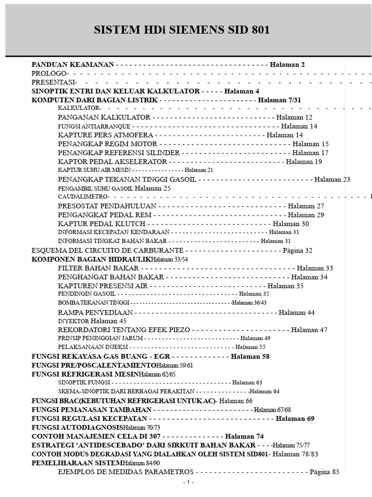 Manual Sistem HDi Siemens SID801.pdf | PDF