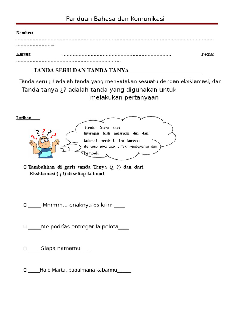 Panduan Tanda Seru dan Tanda Tanya | PDF