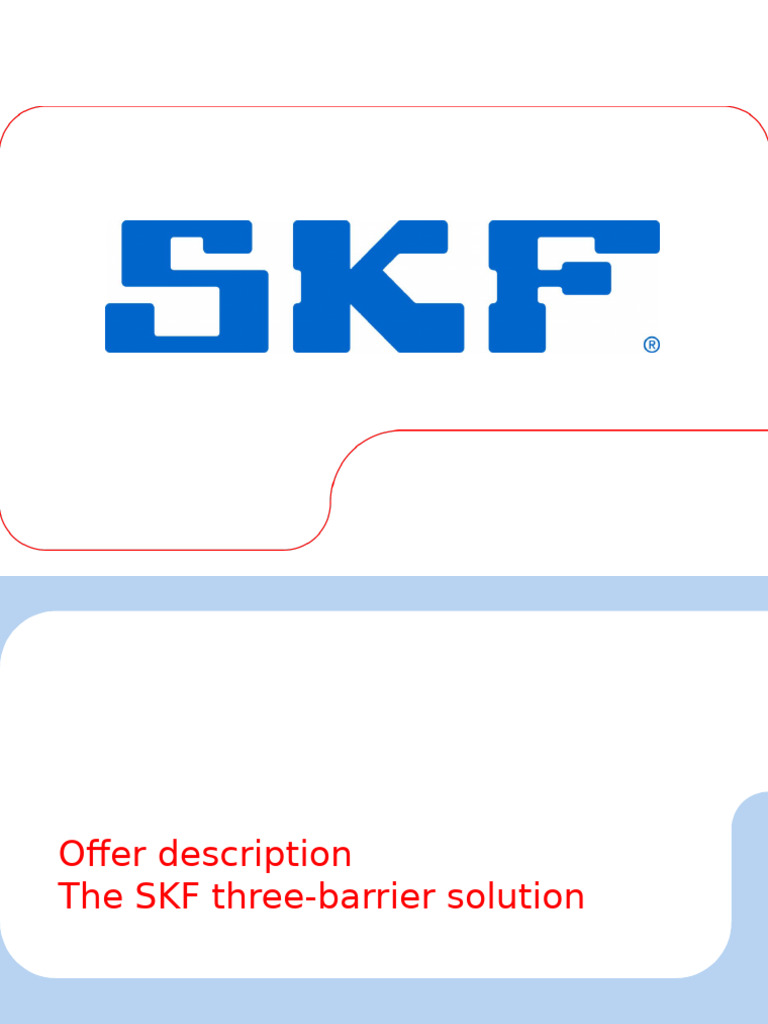 SKF Three-Barrier Bearing Solution | PDF | Bearing (Mechanical ...