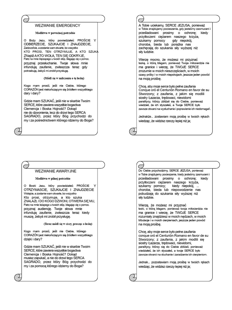 Modlitwa do Serca Jezusa | PDF