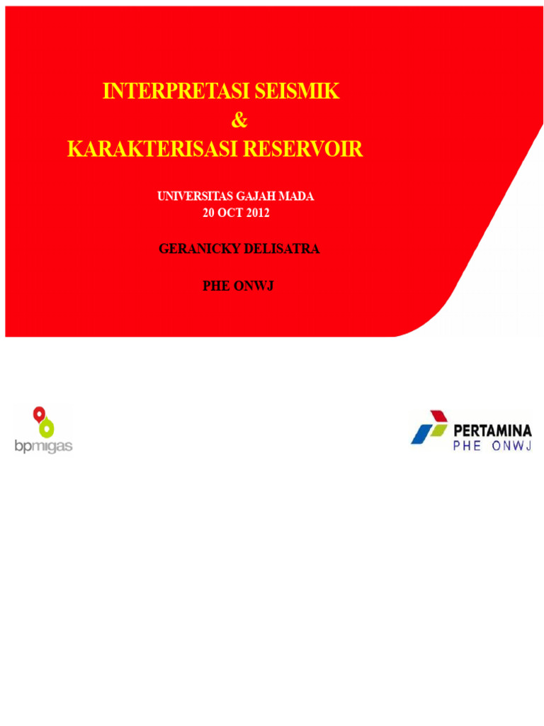 Interpretasi Seismik PDF | PDF
