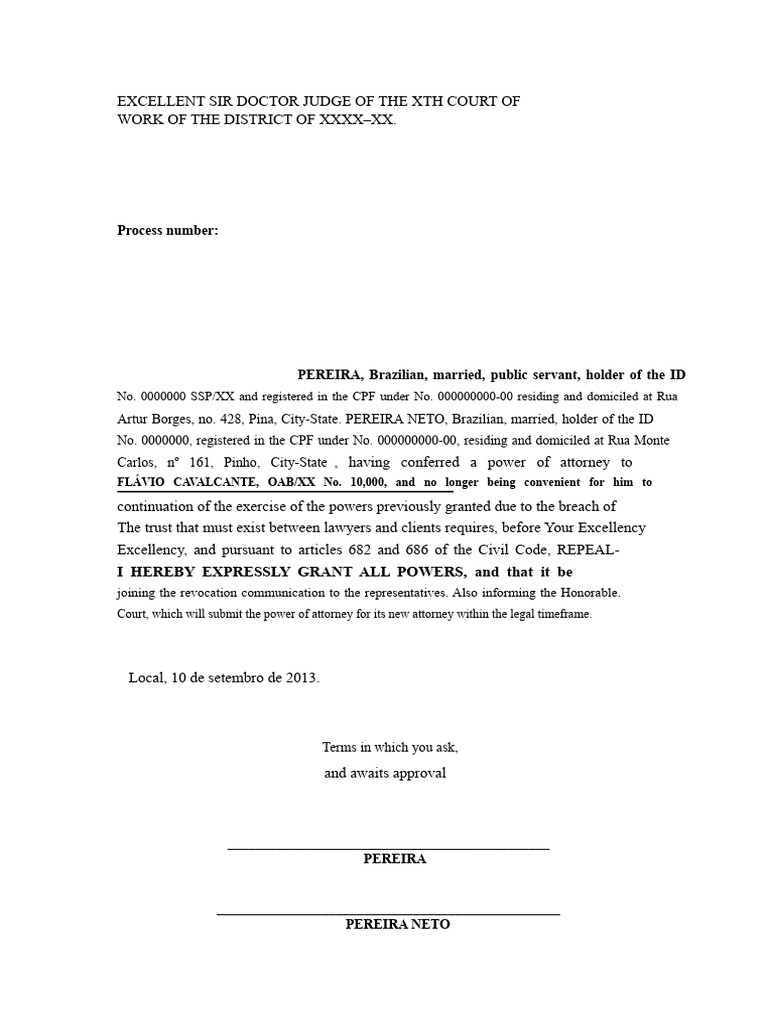 Power of Attorney Revocation Notice | PDF