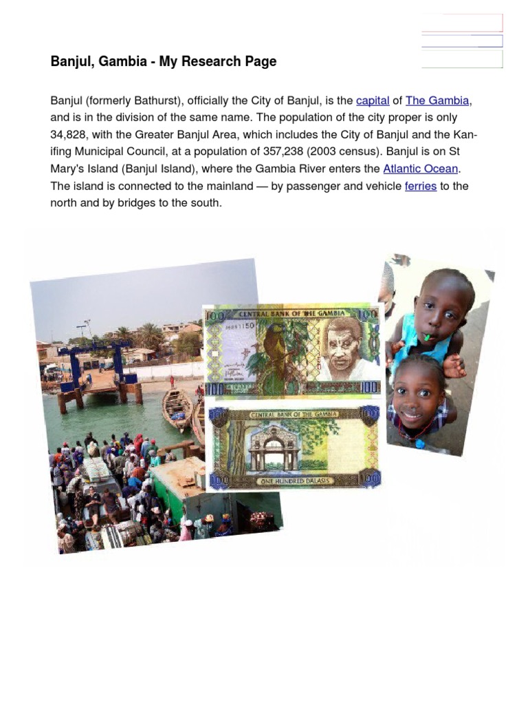 Banjul: Capital City of The Gambia | PDF | Travel