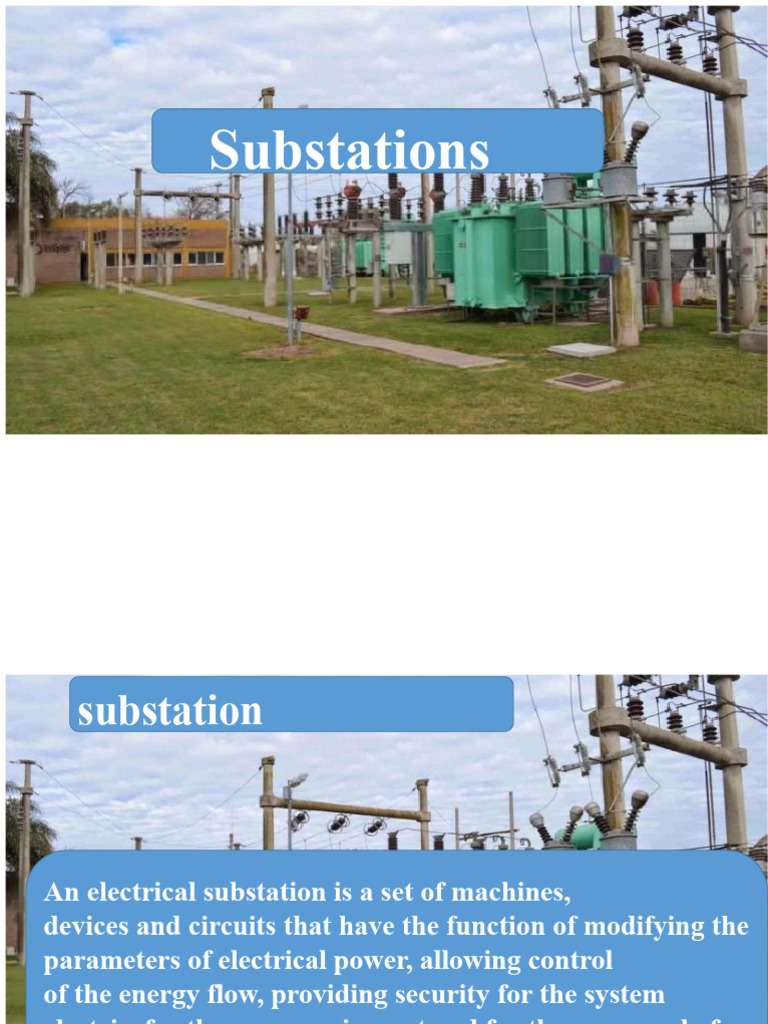 Understanding Electrical Substations | PDF | Switch | Transformer