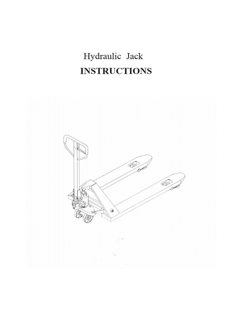 Hydraulic Jack Assembly and Operation Guide | PDF | Axle | Mechanical ...