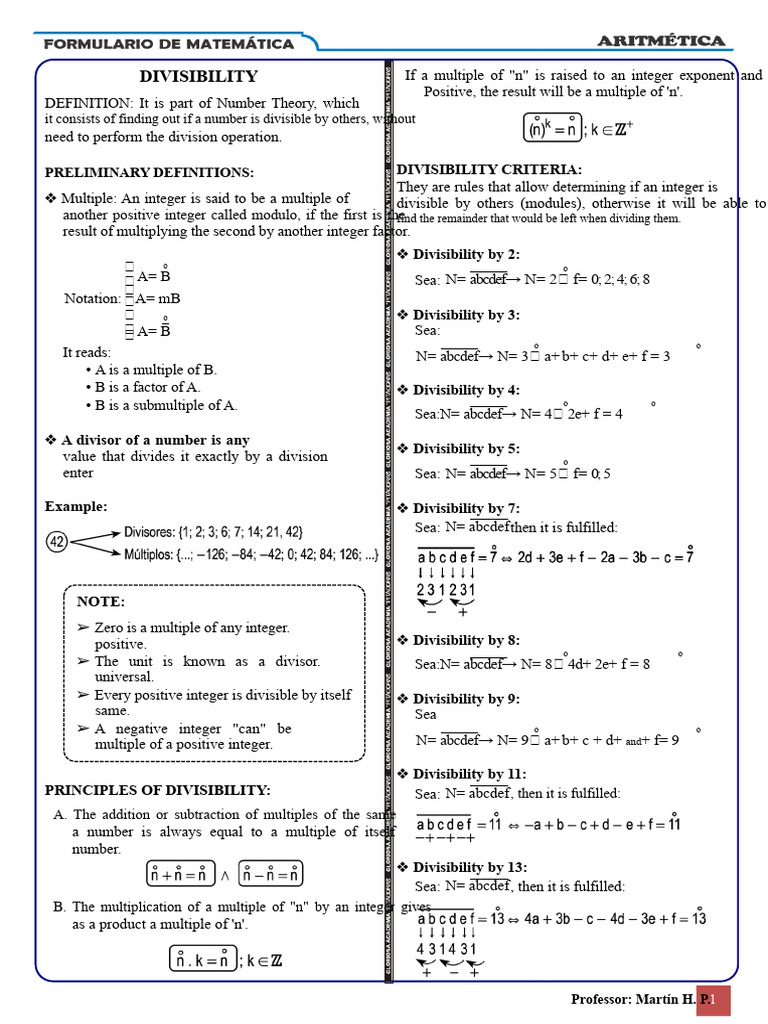 Understanding Divisibility Rules | PDF | Multiplication | Numbers