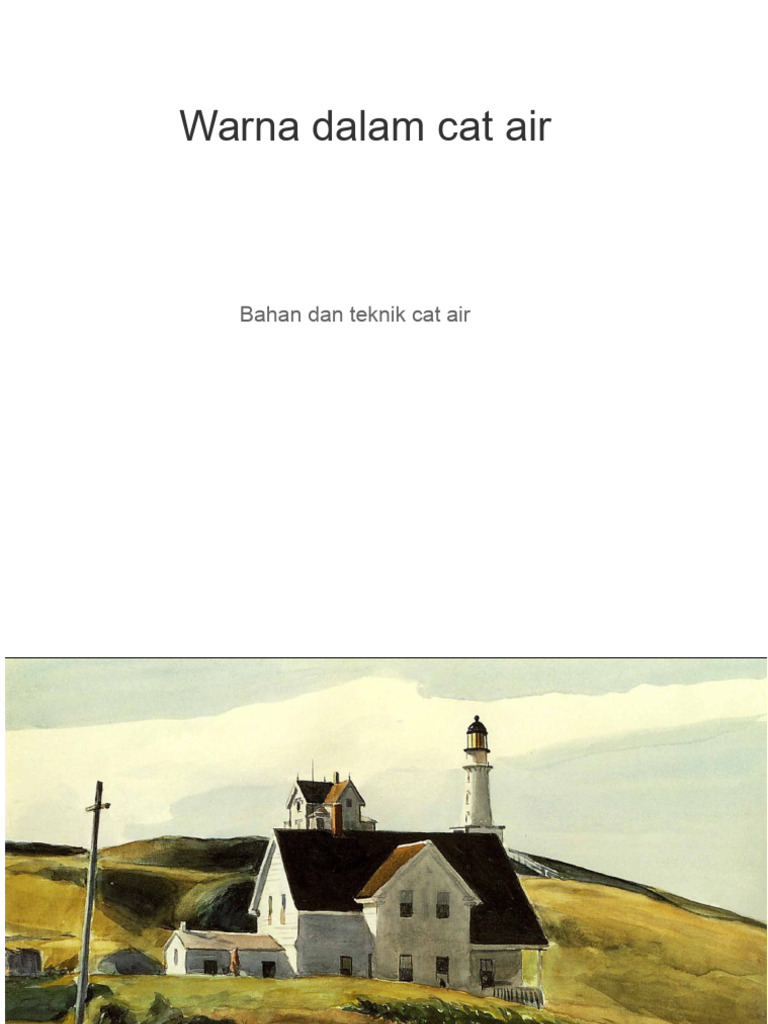 Panduan Warna dan Pigmen Cat Air | PDF